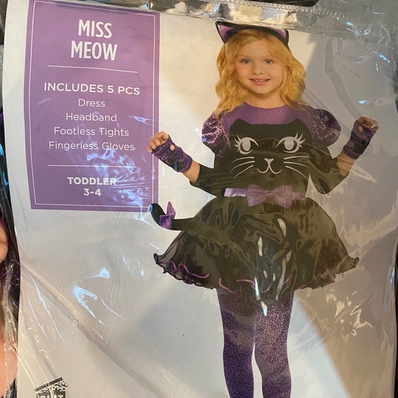 Amscan | Costumes | Amscan Girls Toddler Miss Meow Halloween Costume ...